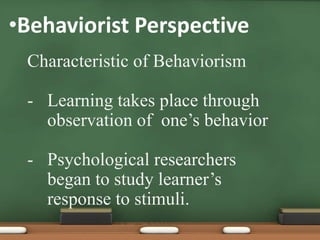 Learning Theories that Shaped Technology Integration | PPTX