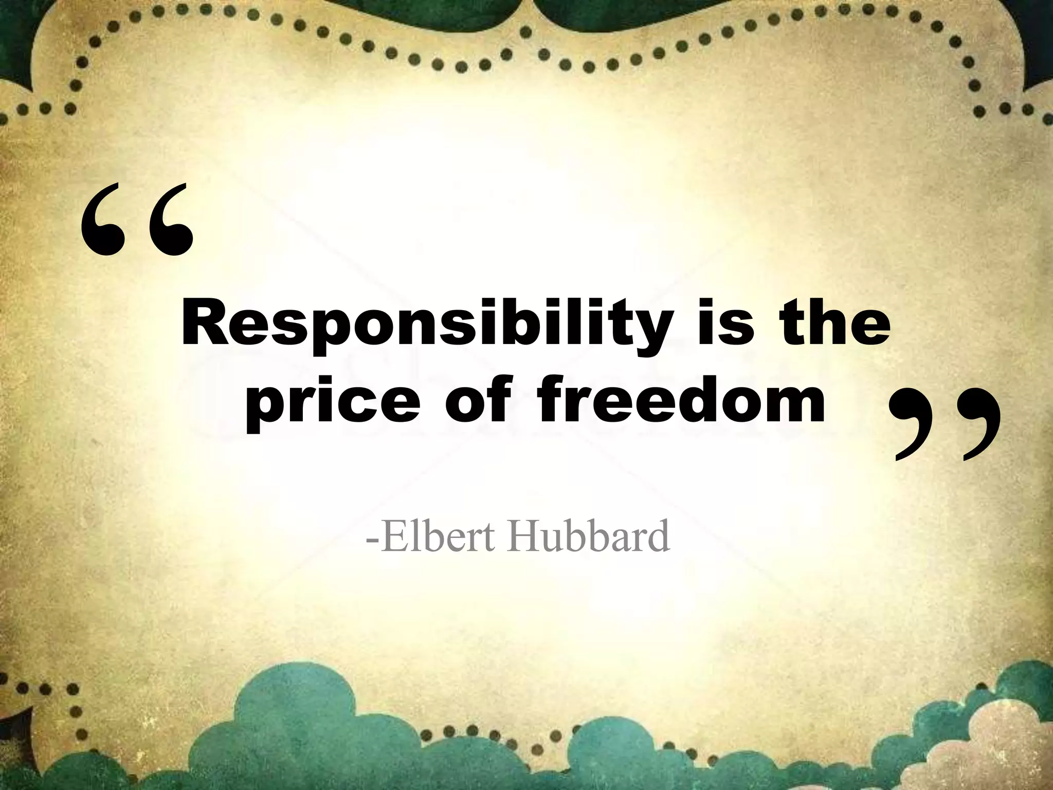 Freedom and Responsibility | PPTX