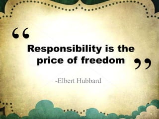Freedom and Responsibility | PPTX