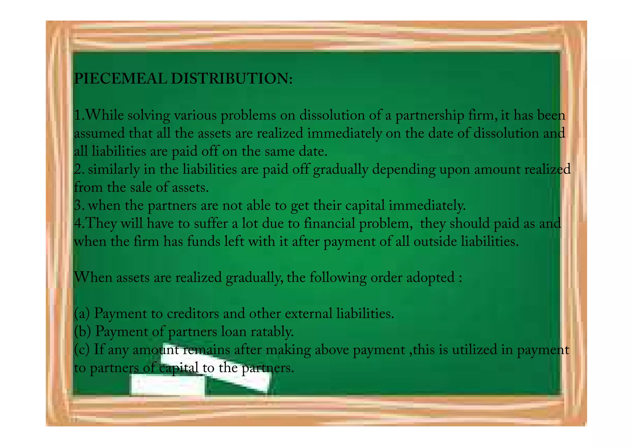 Piecemeal distribution ppt (1) | PDF
