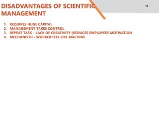 Piece rate system & shop management, principles of Scientific ...