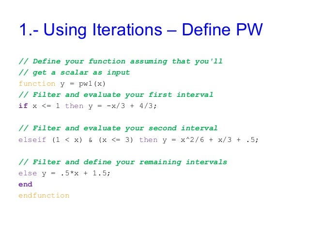 Scilab - Piecewise Functions Scilab - Piecewise Functions