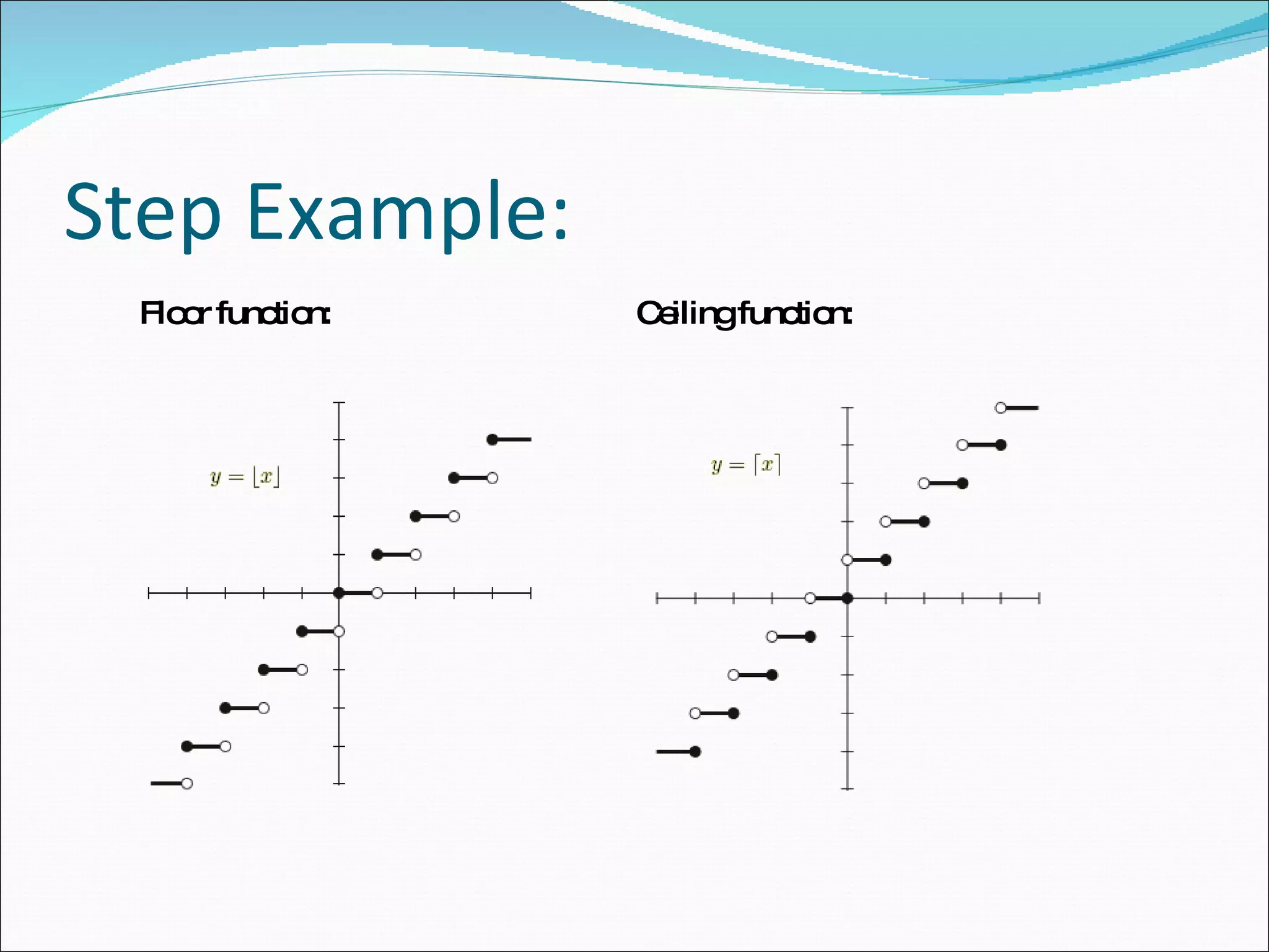 Piecewise And Step Functions | PPT