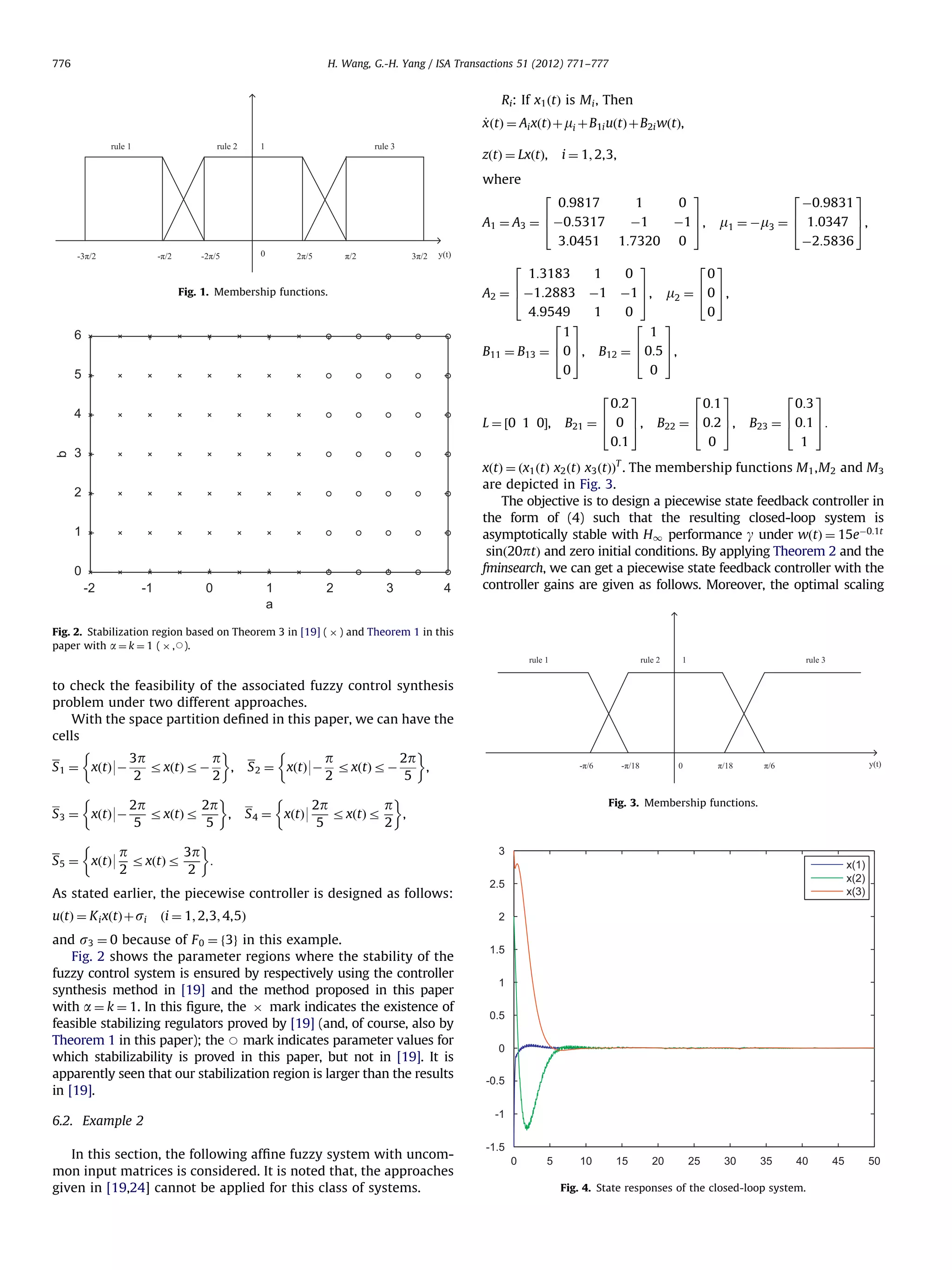 Piecewise Controller Design for Affine Fuzzy Systems | PDF