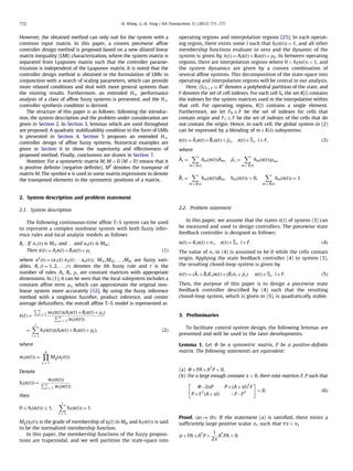 Piecewise Controller Design for Affine Fuzzy Systems | PDF