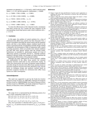 Piecewise Controller Design for Affine Fuzzy Systems | PDF