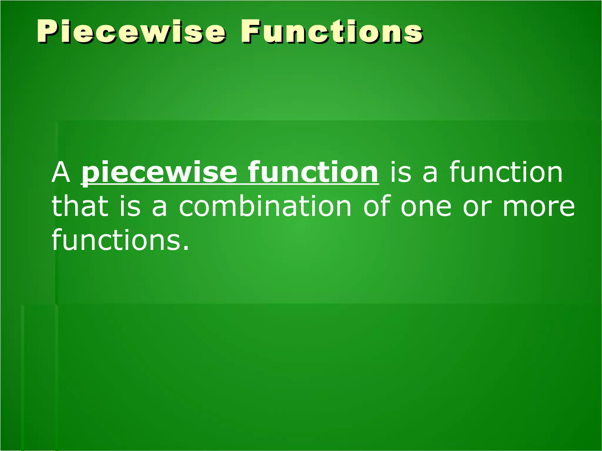 Piecewise function lesson 3 | PPT