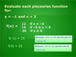 Piecewise function lesson 3 | PPT