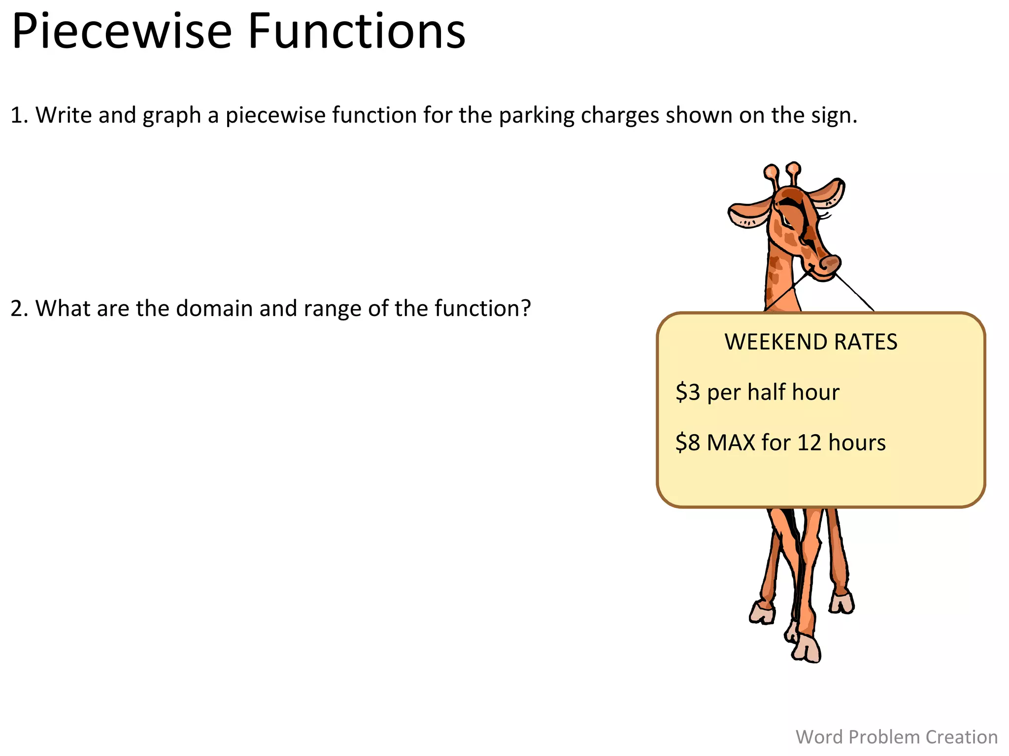 Piecewise functions | PPT