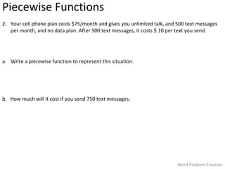 Piecewise functions | PPT