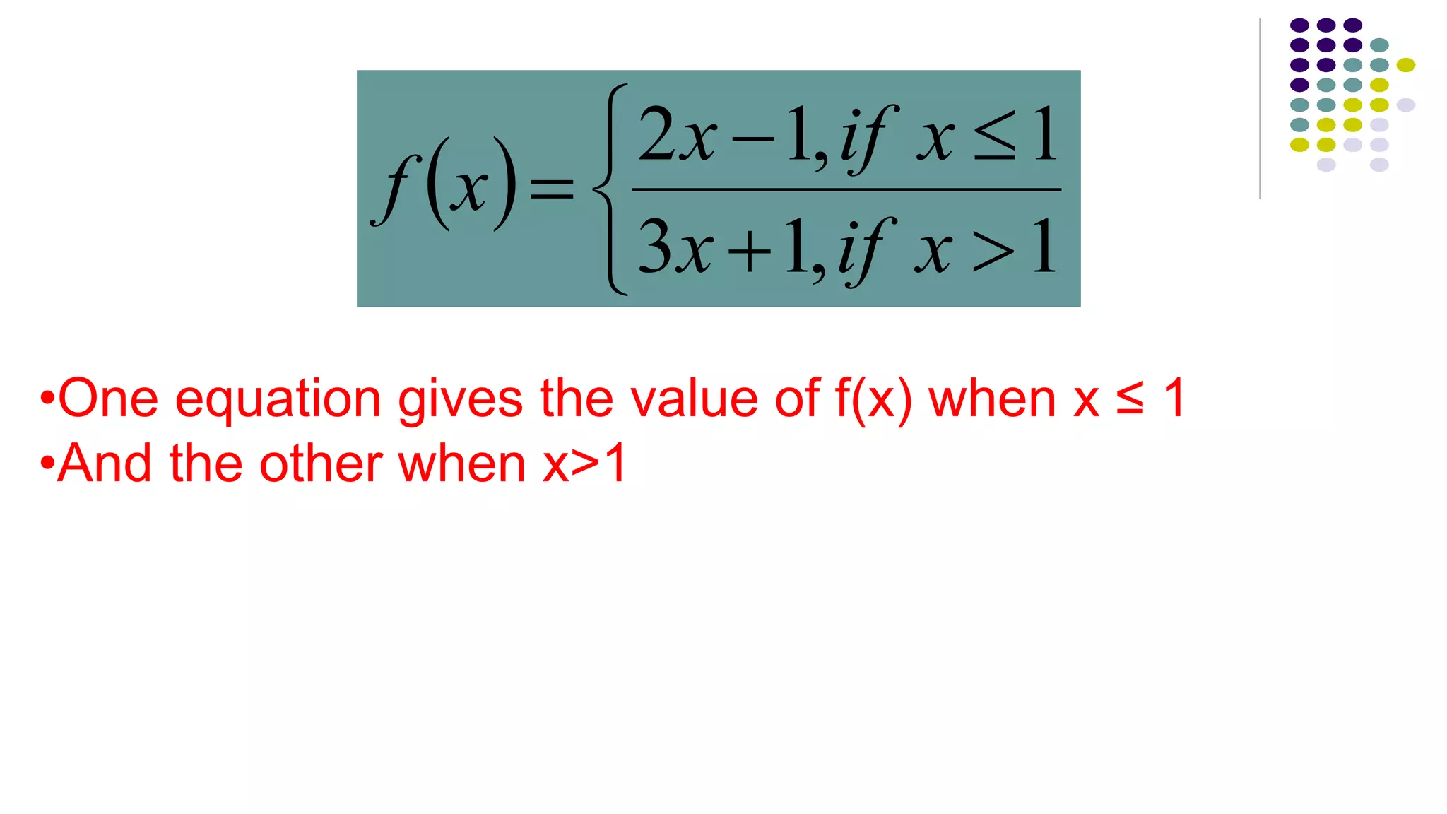 Piecewise functions | PPTX