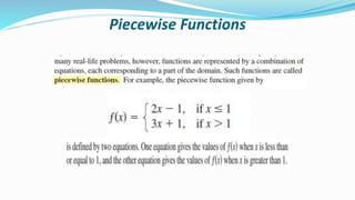 Piecewise functions | PPTX