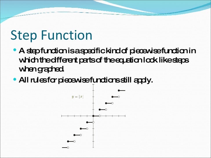 Piecewise Functions
