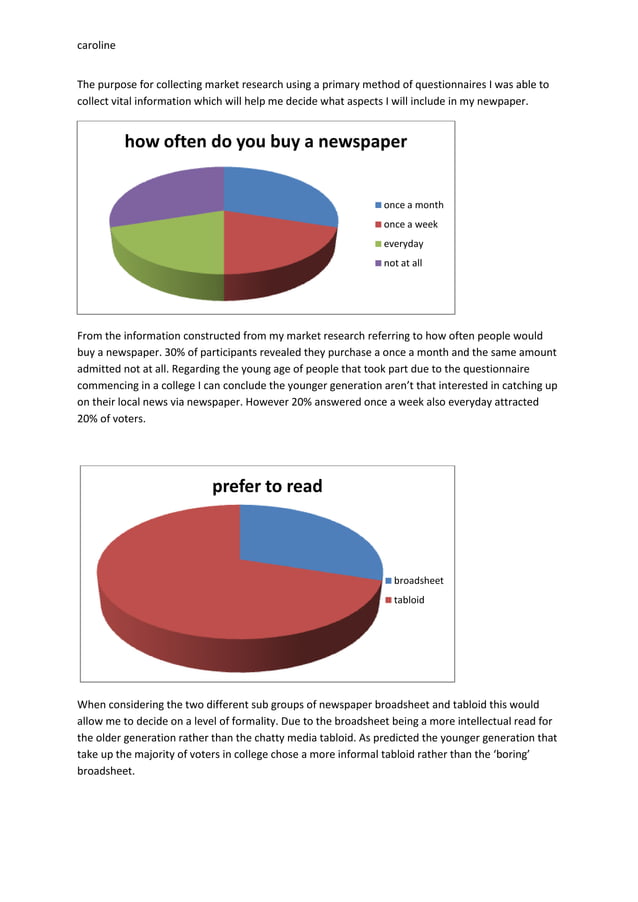 Pie charts | DOCX