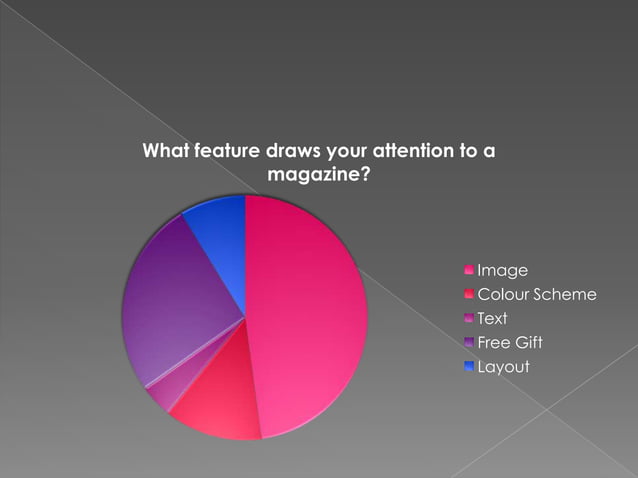 Pie charts target audience research | PPTX