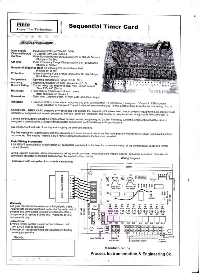 Pieco Sequential Timer | PDF | Technology & Computing