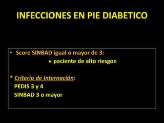 Pie diabetico infectado | PPTX