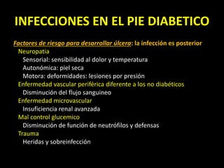Pie diabetico infectado | PPTX