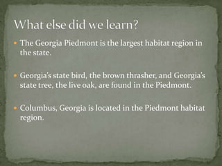 Piedmont habitat[1]timedandlooped | PPTX