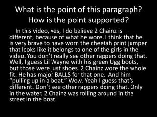 Pie Paragraphs | PPTX | Hip Hop Music | Music