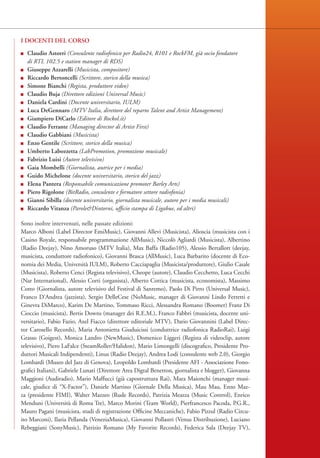 La brochure del Master in Comunicazione musicale | PDF