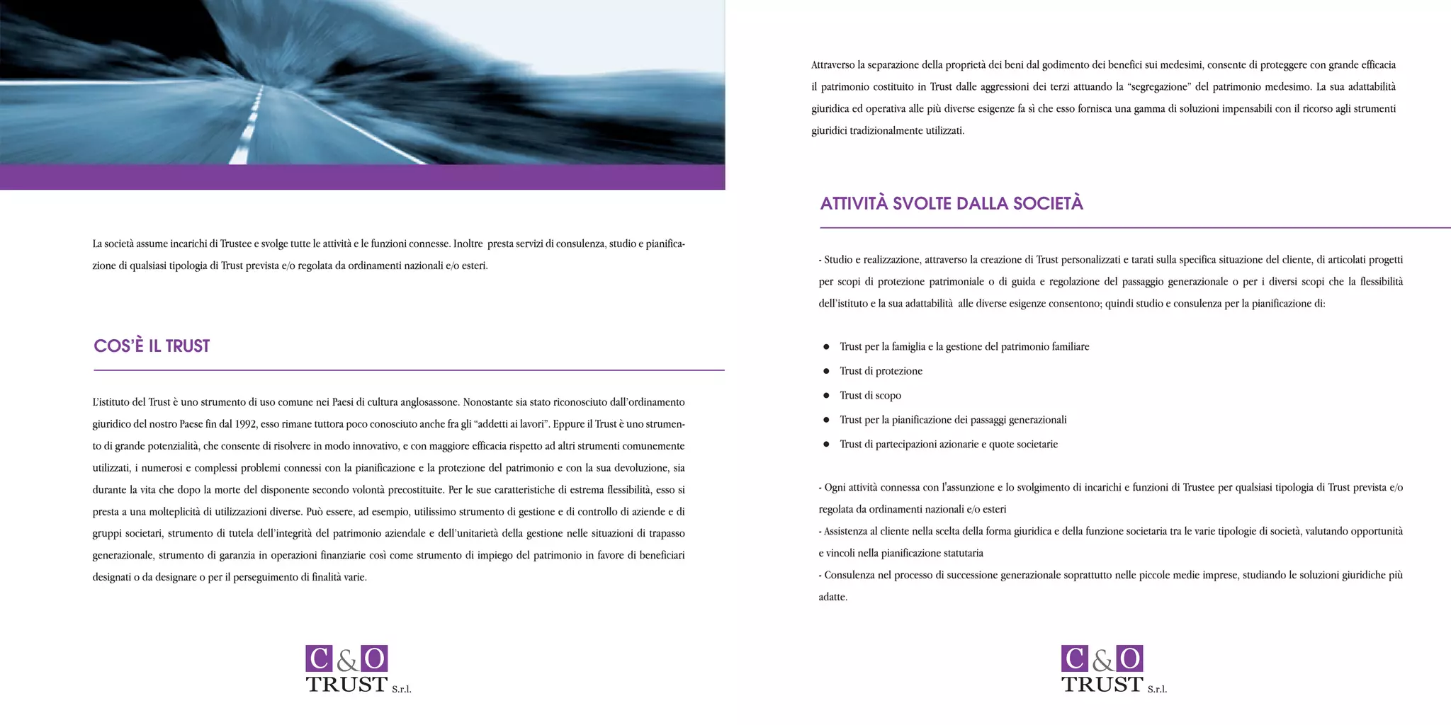 Presentazione C&O Trust Srl | PPT