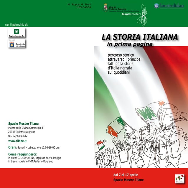 Pieghevole mostra La storia italiana in prima pagina | PDF