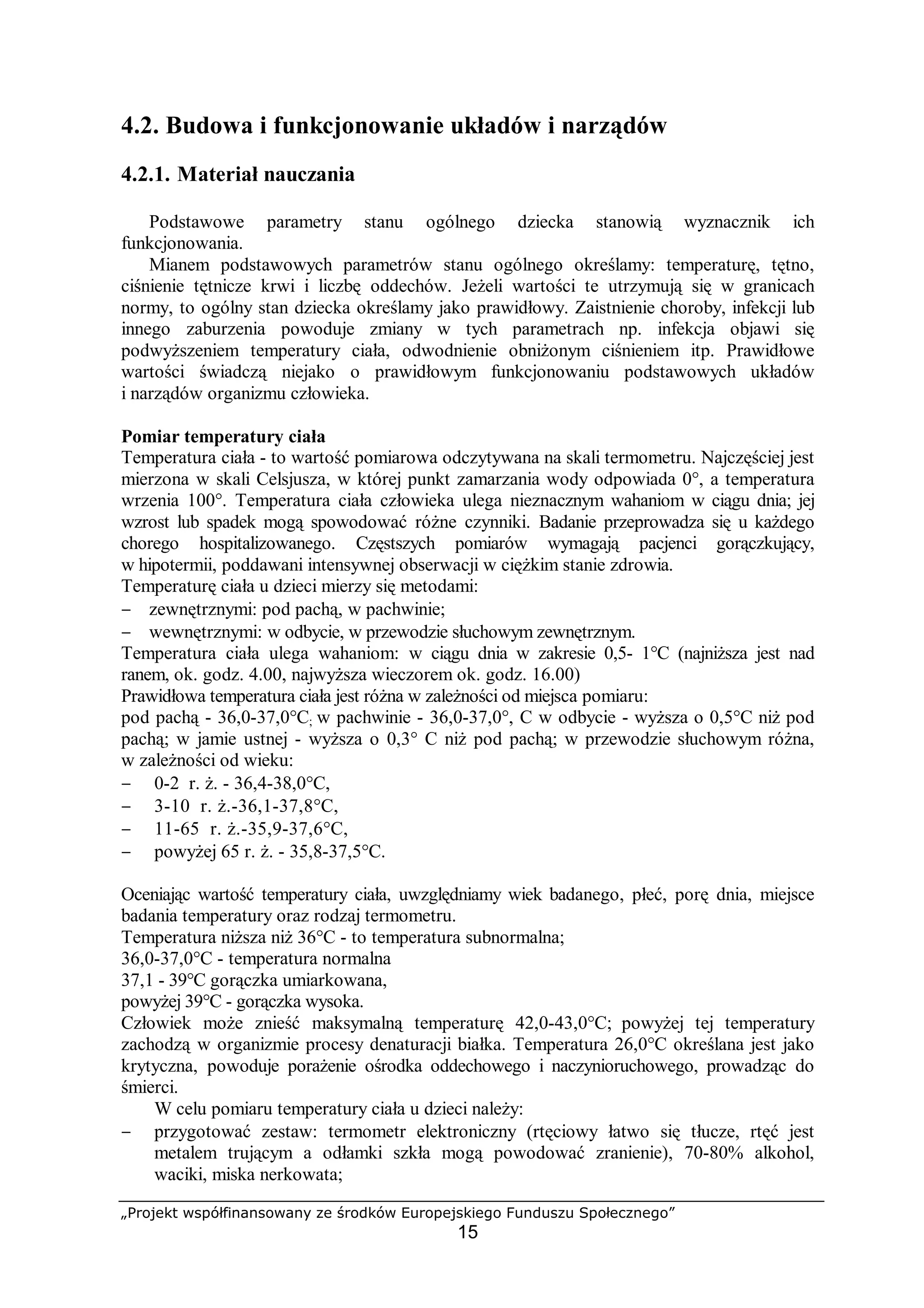 Pielęgnowanie dziecka zdrowego | PDF