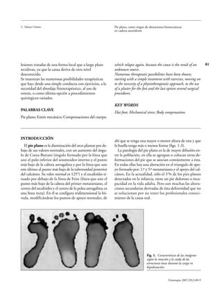 Pie plano, como origen de alteraciones biomecánicas en cadena ...