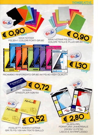 Promozioni su articoli di cancelleria | PDF