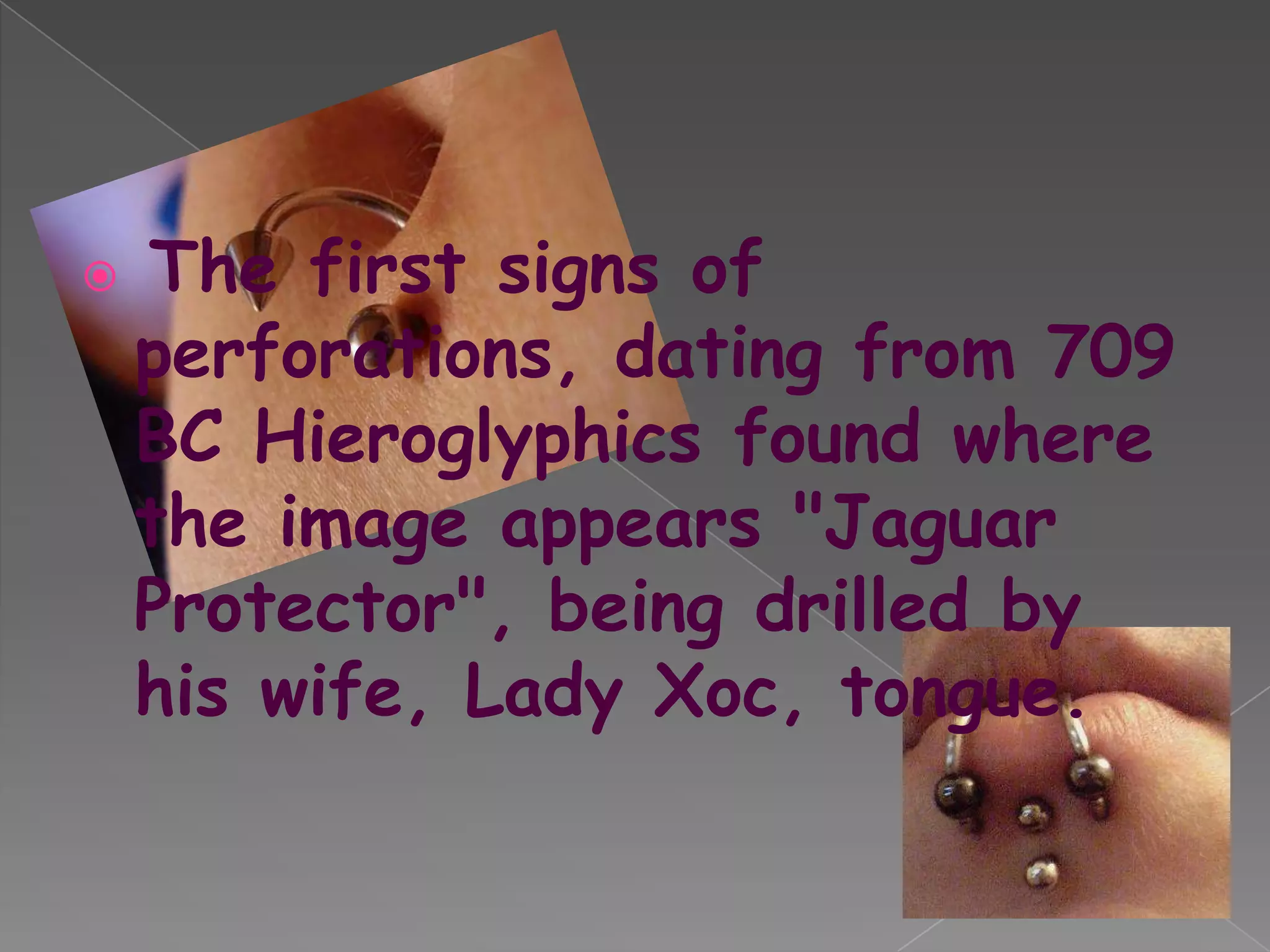 Piercings, tattoos y body painting expo ingles last | PPTX