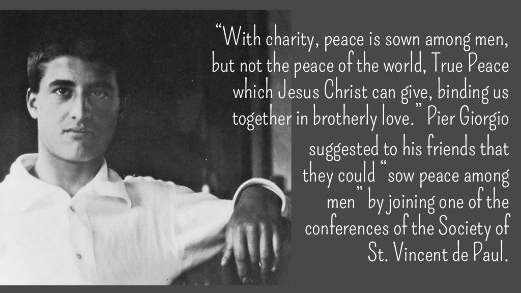 Charity of Blessed Pier Giorgio Frassati