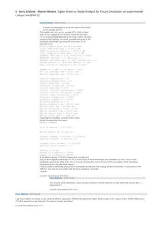 Digital Wave vs. Nodal Analysis for Circuit Simulation: an experimental ...