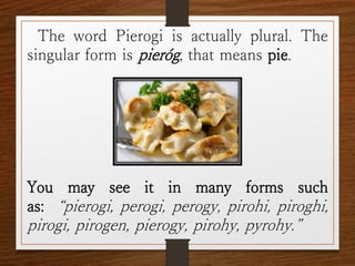 Pierogi slides | PDF