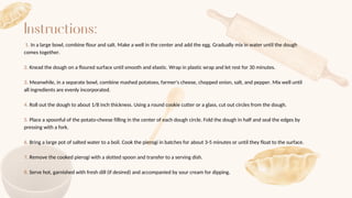 PIEROGI - traditional Polish dish by Nela | PDF