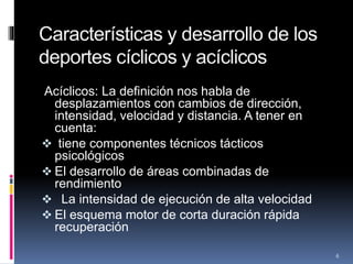 Deporte Cíclico y Acíclico | PPTX