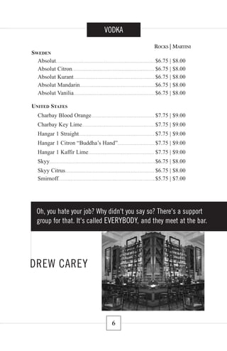 Pierponts Drink Menu[1] | PDF | Bars & Restaurants | Attractions