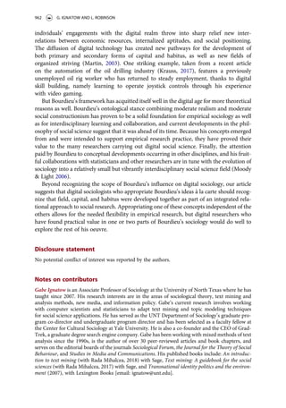 Pierre bourdieu theorizing the digital | PDF