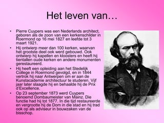 Pierre Cuypers | PPTX
