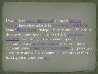 Pierre fermat | PPSX