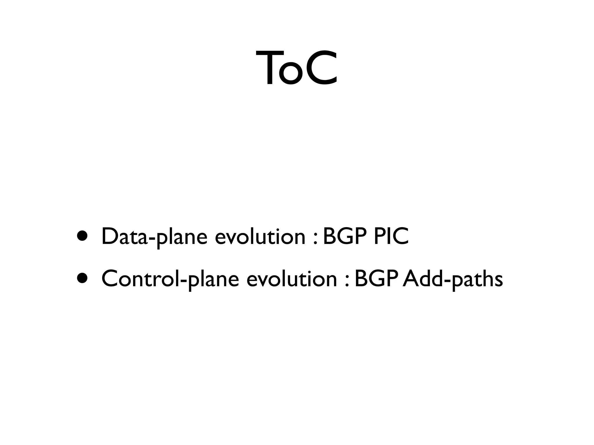 PLNOG 7: Pierre Francois - BGP Add-Paths | PPT