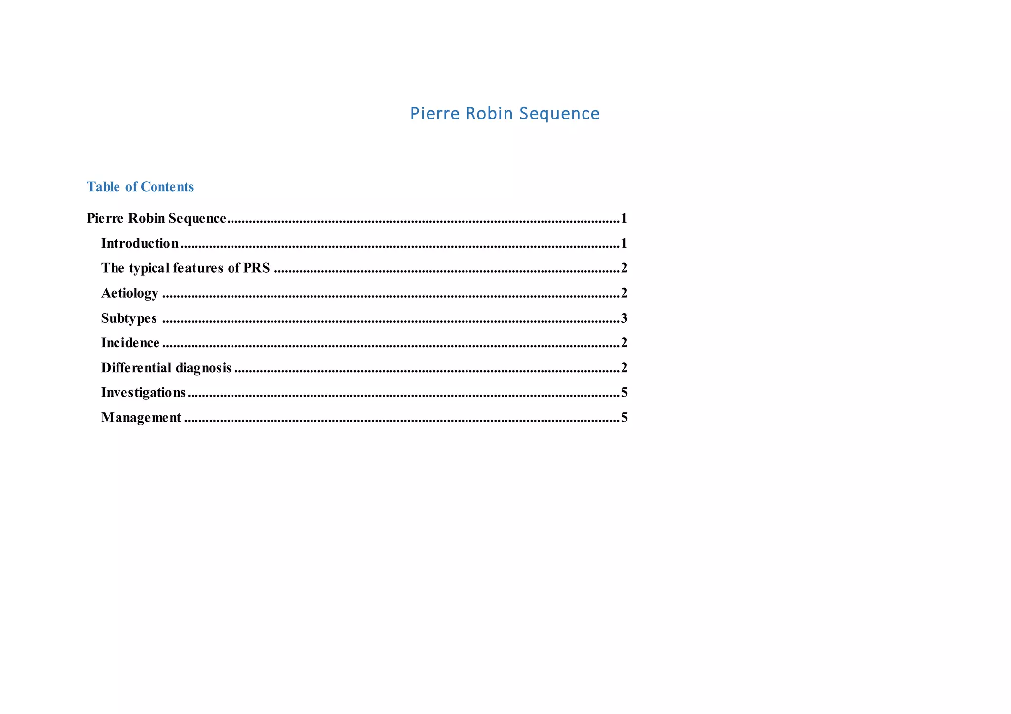Pierre robin sequence for orthodontist by almuzian | DOCX