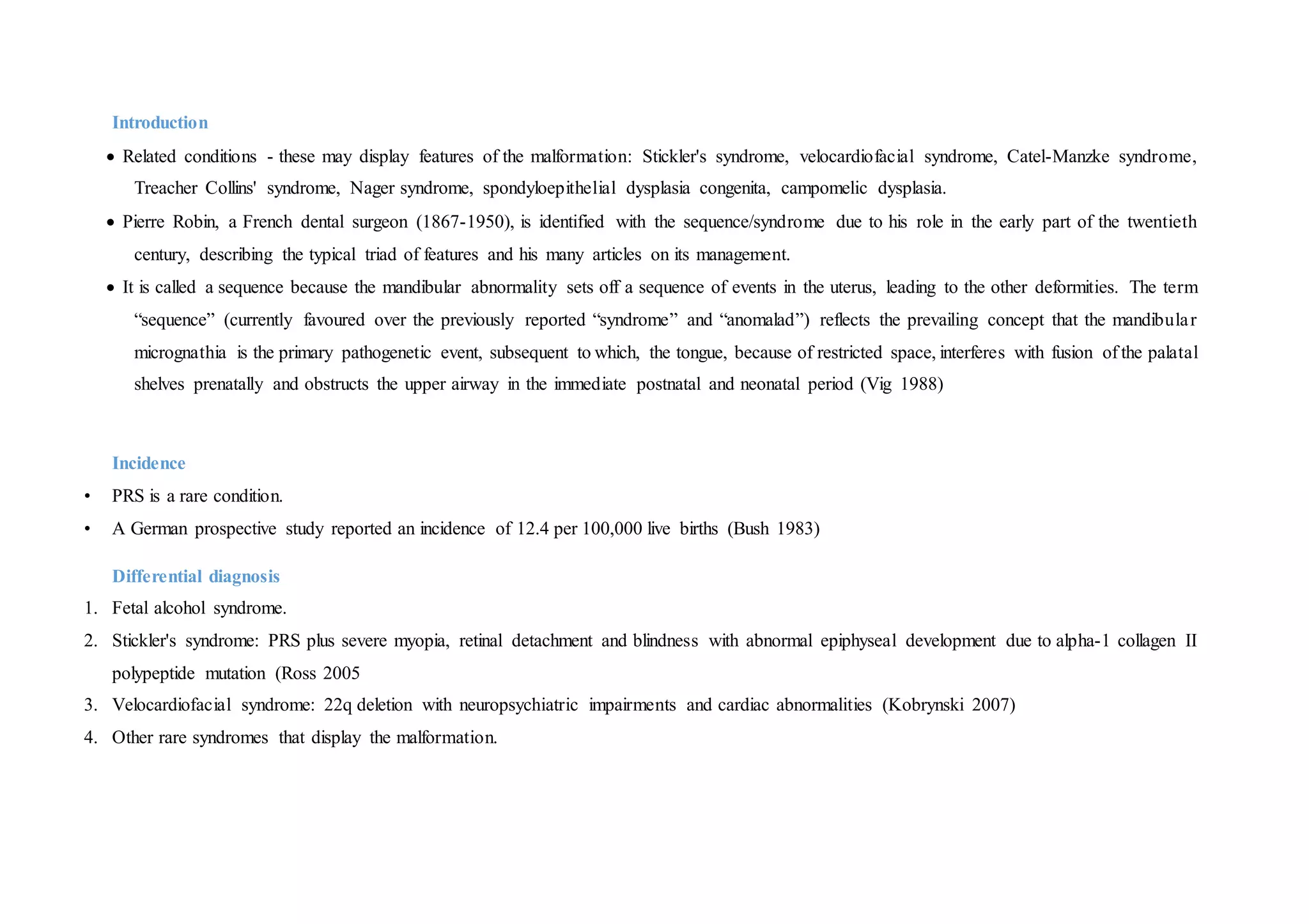 Pierre robin sequence for orthodontist by almuzian | DOCX