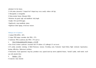 Pierre robin sequence for orthodontist by almuzian | DOCX