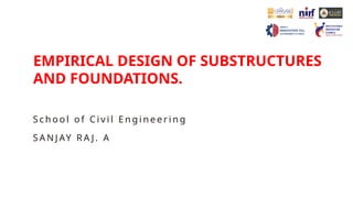 Piers.pptx- empirical design of substructures for bridges involves ...