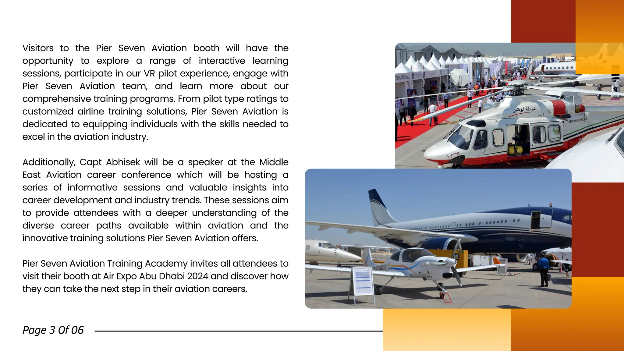 Pier Seven Aviation showcases Pilot Training at Abu Dhabi Air Expo.pdf ...