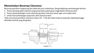 MENGENAL PROSES PENGERJAAN PLAT PADA METODE PIERCING ATAU PUNCHING | PPTX