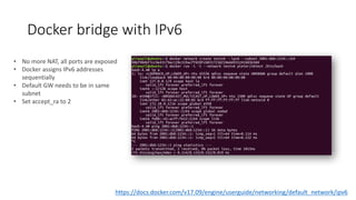 IPv6 & Containers | PPT