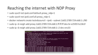 IPv6 & Containers | PPT