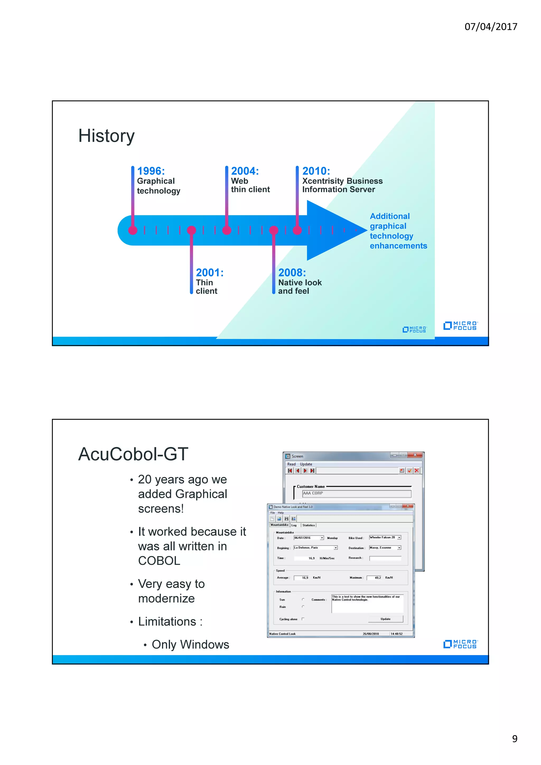 Micro Focus extend 10 and 10.1 with AcuToWeb | PDF